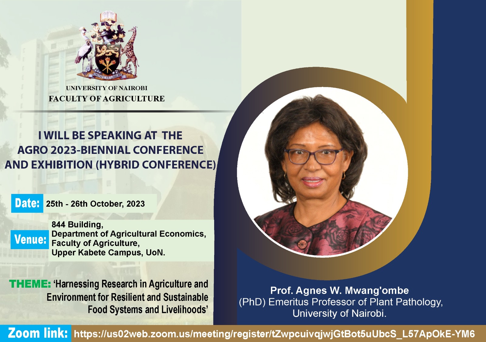 AGRO 2023- BIENNIAL CONFERENCE AND EXHIBITION | FACULTY OF AGRICULTURE